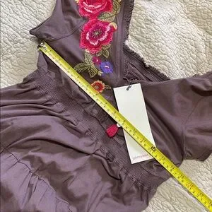 Johnny Was | Dresses | Johnny Was Embroidered Dress With Tiered Skirt ...